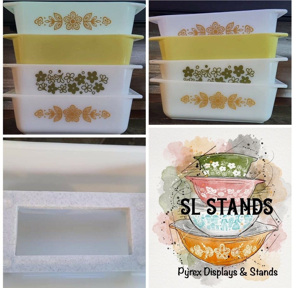 PAT.PEND Vintage Loaf Pan STAND Display Stand Pyrex Anchor NO DISHES | eBay