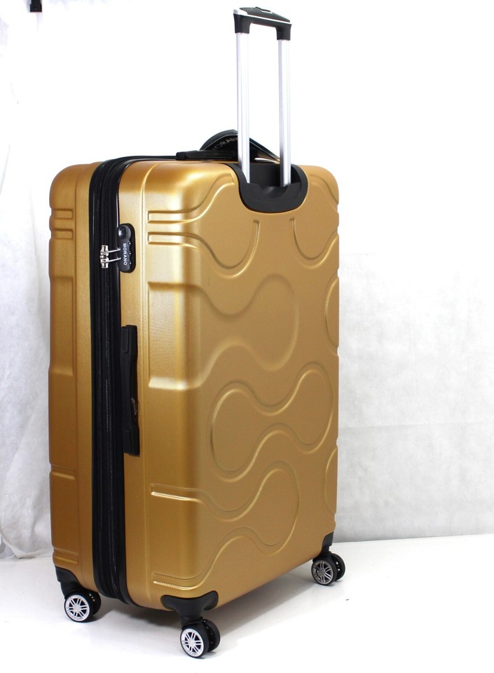 XL Large Suitcase 4 Wheel MEDIUM Lightweight ABS Hard Shell Luggage ...
