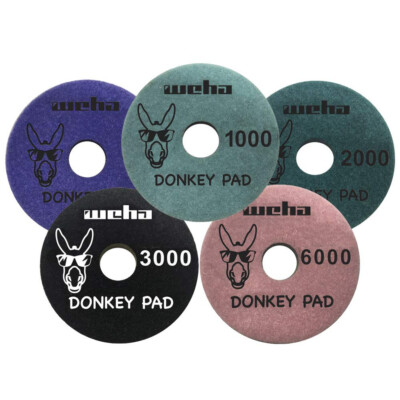 Weha 4 inch Donkey Quartz Face Polish Surface Polishing Pad - Full Set ...