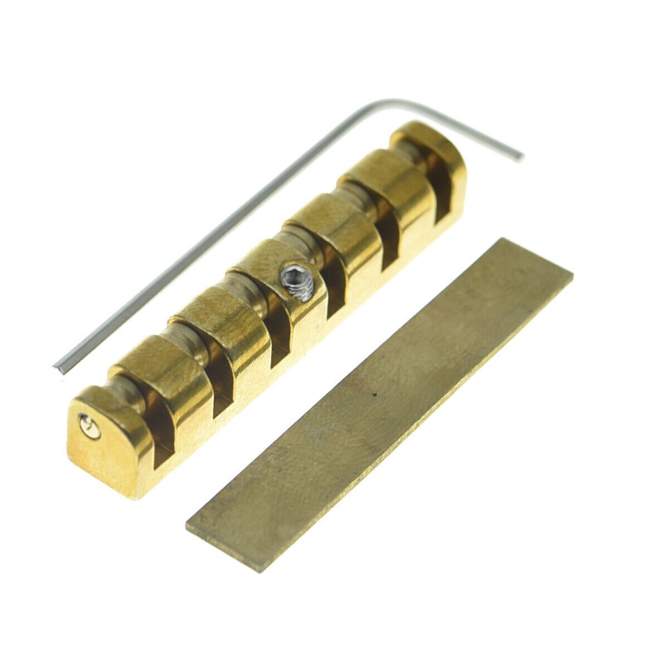 43mm Adjustable Brass Guitar Roller Nut Metal Guitar Roller Nut fits ...