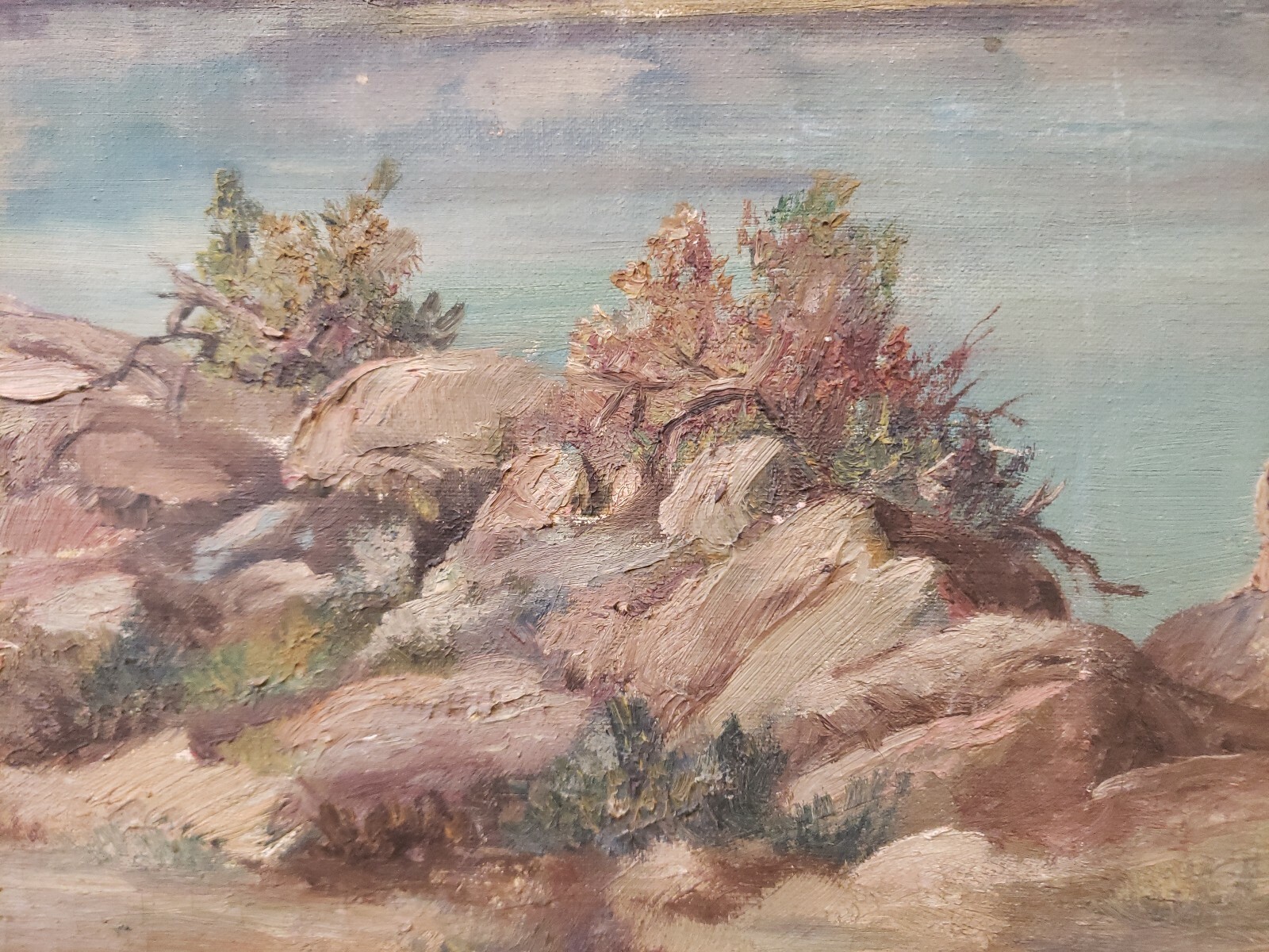 A D Macintyre (1890-1953) Listed Arizona Artist Desert Painting Oil on ...