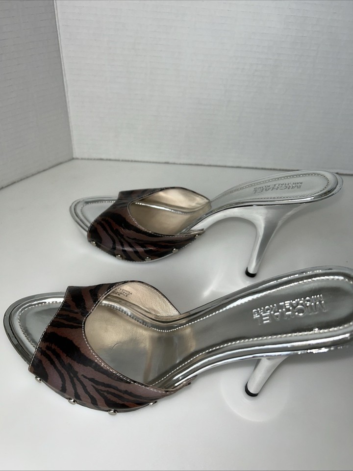 Michael Kors Tiger Print Slip On Sandal Size 9 1/2 Color Multicolor | eBay