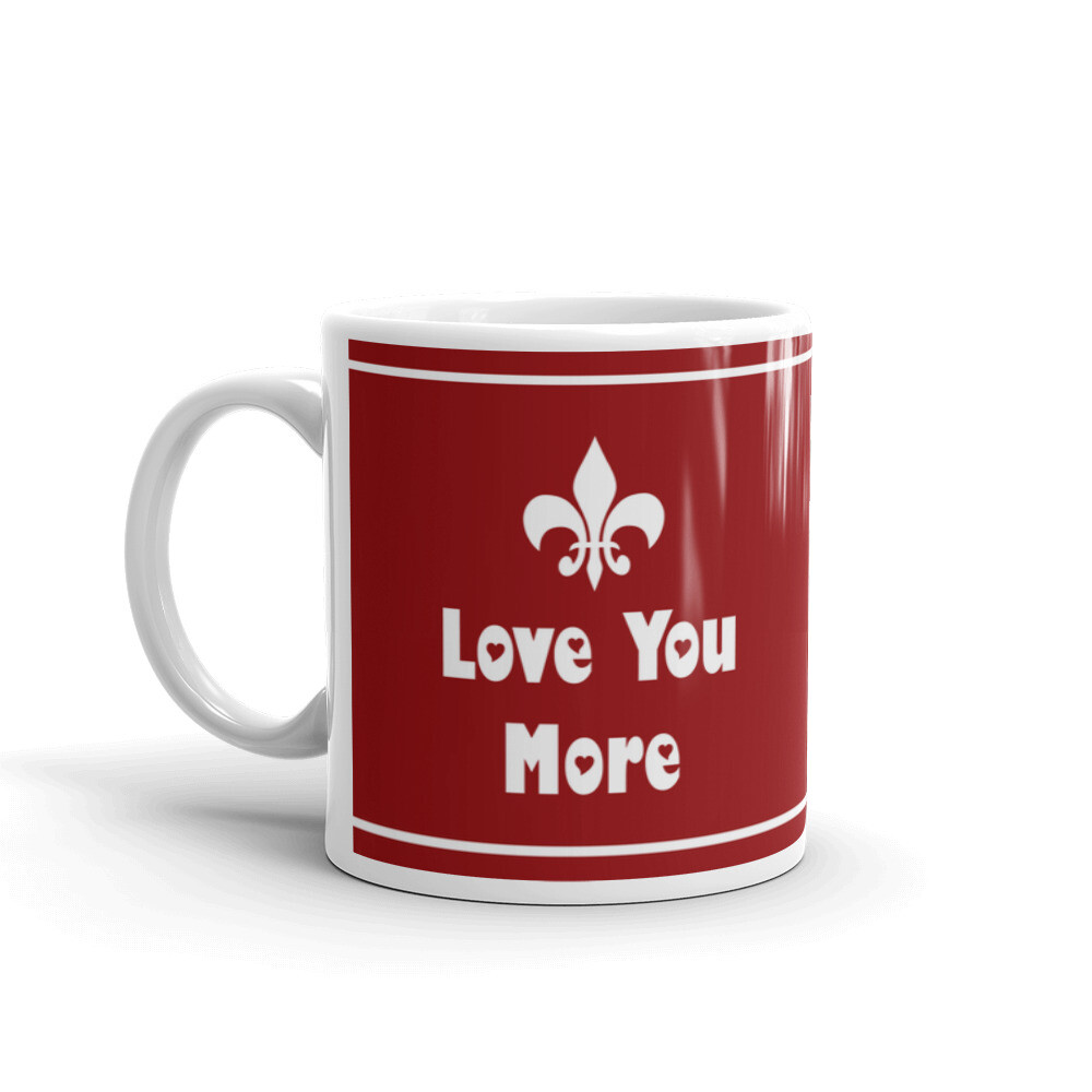 Love You More Dating Anniversary Boyfriend Cup Gift Coffee Tea Ceramic ...