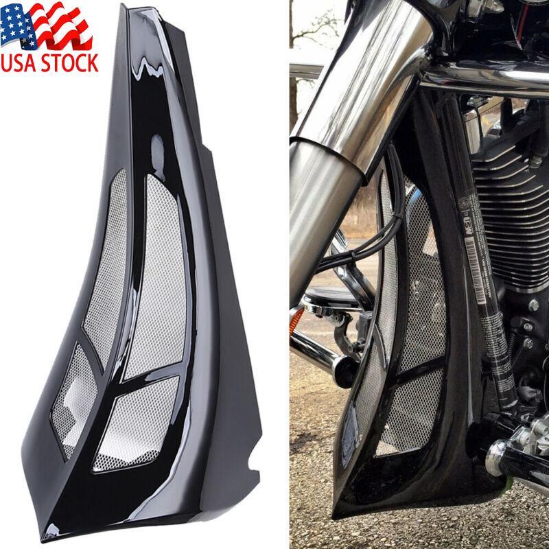 Black Chin Spoiler Scoop Fit For Harley Touring Street Road Glide FLHX ...