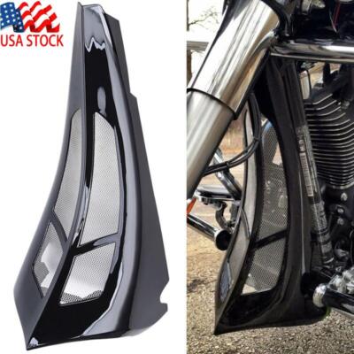 Black Chin Spoiler Scoop Fit For Harley Touring Street Road Glide FLHX ...