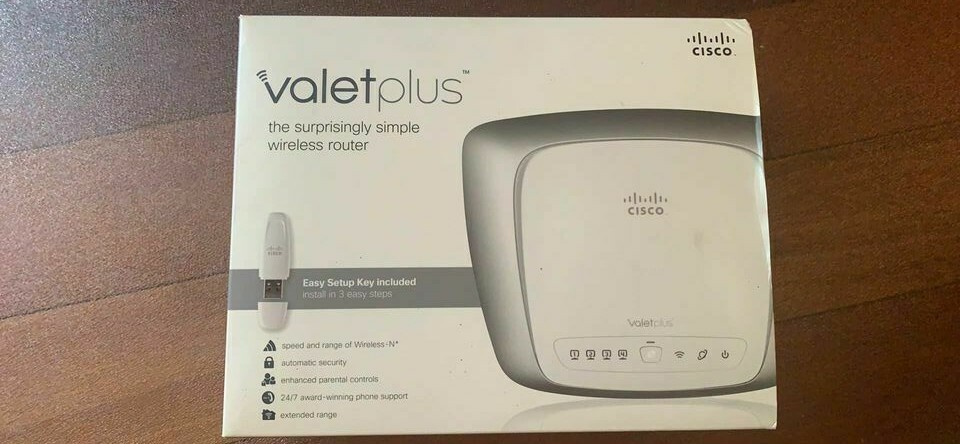 Cisco Valet Plus 300 Mbps 4-Port Gigabit Wireless N Router (M20-RM ...