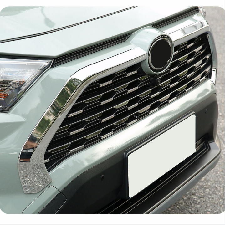 For Toyota RAV4 2019-2025 Chrome Front Center Mesh Grille Grill Strip ...