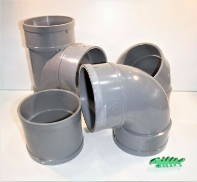 110 mm Solvent Weld WASTE Pipe FITTINGS, PIPE, LIGHT GREY, fits 110 mm ...