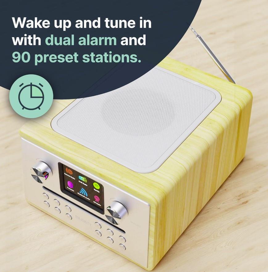 Majority Homerton 2 | CD Player Internet Radio DAB Plus FM | Bluetooth ...