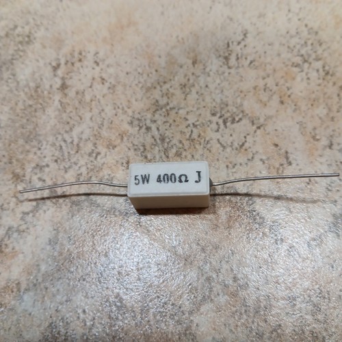 Lot of 5 (five) CERAMIC Wire wound RESISTORS 5W - 400 Ohm | eBay