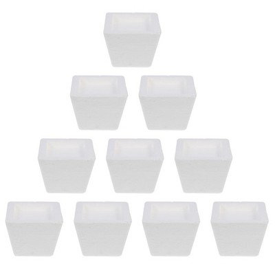 10 Pcs Diy Flower Pots Mat Square Shape Flowerpot Pad Base Plants ...