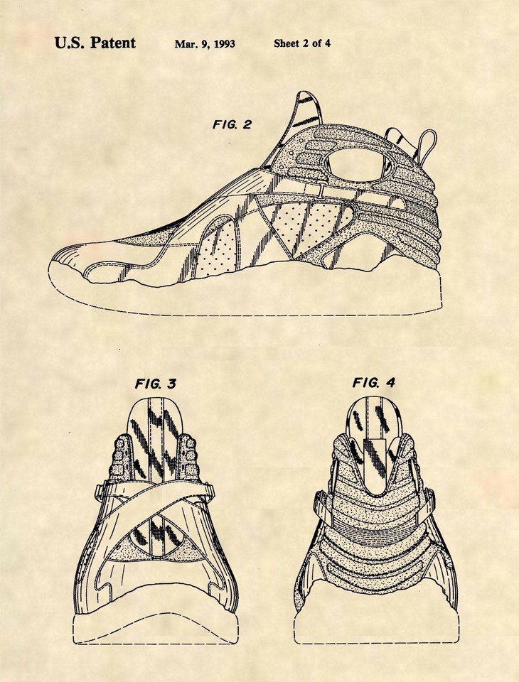 Official Air Jordan Retro 8 Patent Art Print - Nike Jordan VIII Bugs ...