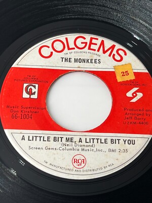 THE MONKEES - A LITTLE BIT ME, A LITTLE BIT YOU/THE GIRL I KNEW ...