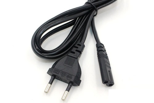 2 Prong Figure 8 AC Power Cord Laptop Adapter Cable EU US Plug for PS3 ...
