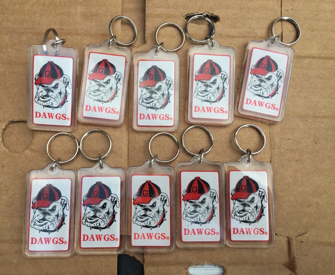 New University of Georgia Keychains Lot Of 10 | eBay