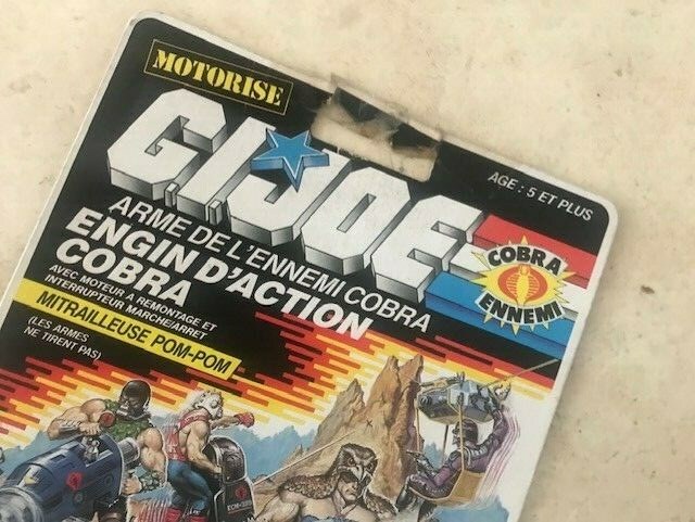 GI Joe 80´s Motorized Action Pack Pom-Pom Gun, French package, France ...