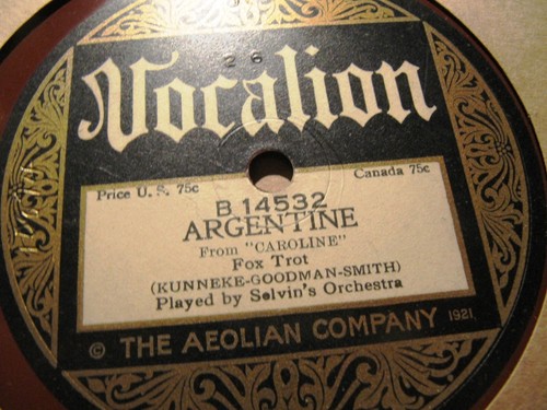 1923 BEN SELVIN Orch Youmans BAMBALINA Musical WILDFLOWER/ Argentine ...