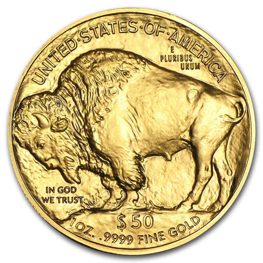 US Mint 1 oz American Gold Buffalo Random Date $50 Gold Coin .9999 Fine ...