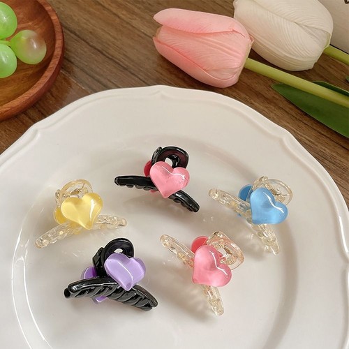 Candy Color Bangs Grab Clip Hair Accessory Non-slip Jaw Clips Hair Claw ...