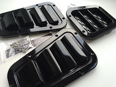 Land Rover Defender 90, 110, Wing Top Grille Vents Set X3, SIDE RHS ...