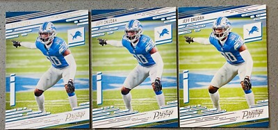 3 Lot 2021 Panini Prestige Football NFL #56 Jeff Okudah Base Trading ...