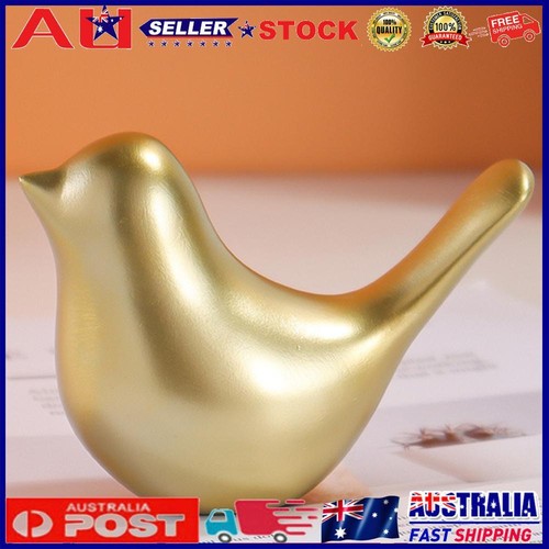 Small Birds Statues Bird Figurine Home Decoration Gold Home Decor for ...