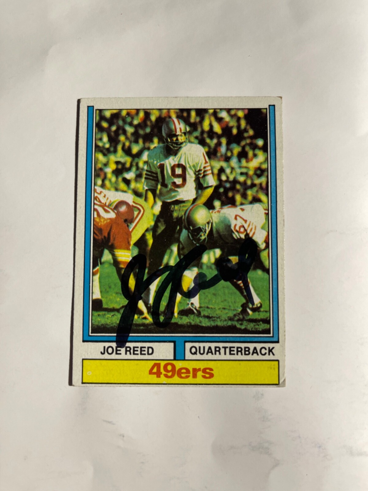 San Francisco 49ers JOE REED Signed Card | eBay