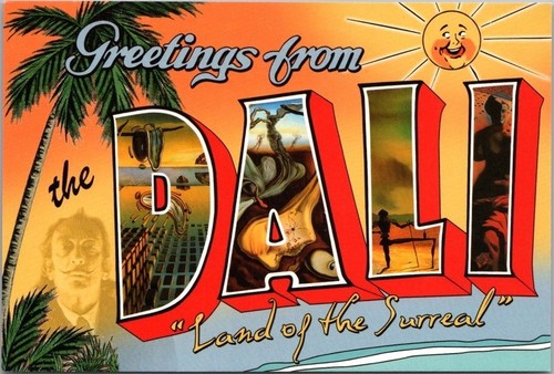SALVADOR DALI MUSEUM St. Petersburg FL 4x6 Postcard "DALI" Large Letter ...