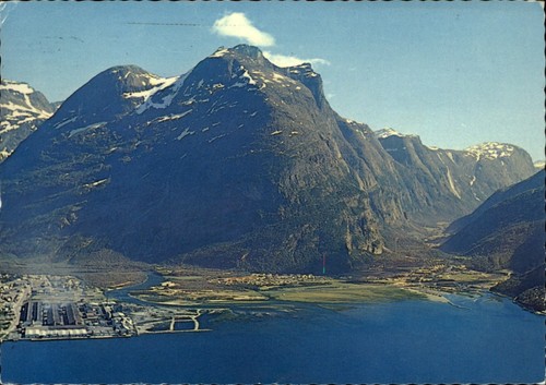 Norway Sunndalsora mountain aerail view ~ postcard sku903 | eBay