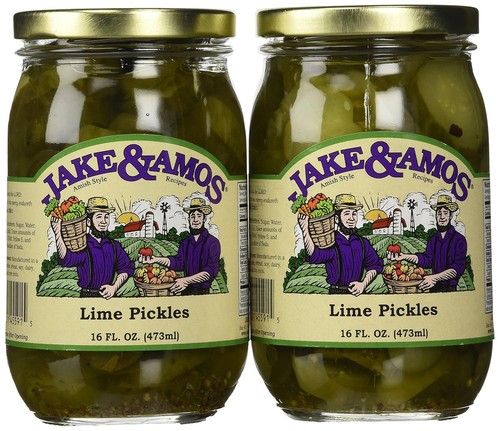 Jake & Amos - Lime Pickles / 2 - 16 Oz. Jars | eBay