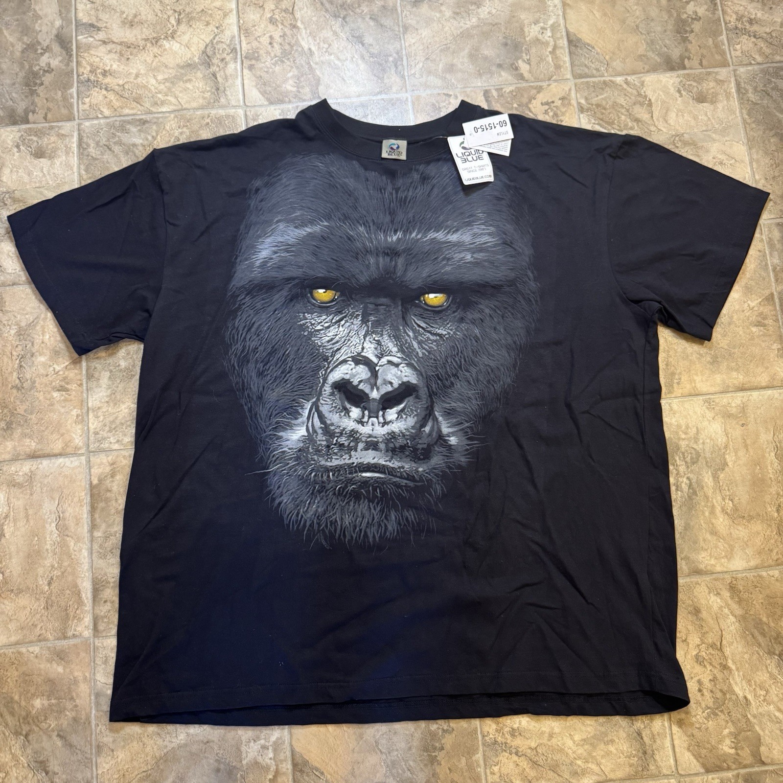 Vintage Deadstock 2000s Liquid Blue Gorilla Big Face … - Gem