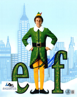WILL FERRELL AUTOGRAPH SIGNED 8x10 PHOTO ELF ANCHORMAN BECKETT BAS COA ...