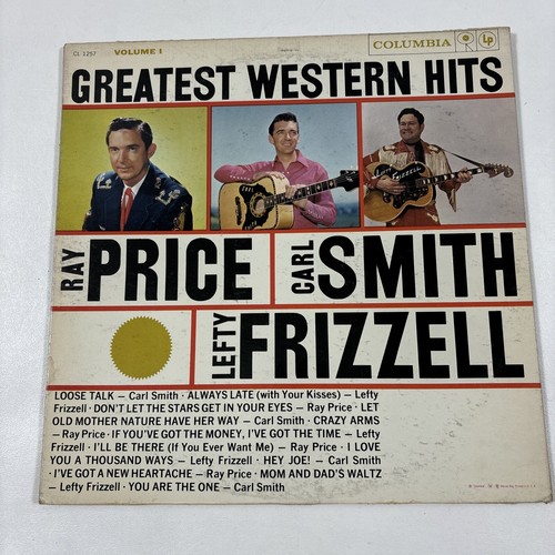 Greatest Western Hits - Price, Smith Frizzell (Vinyl Record 33 1/3, CL ...