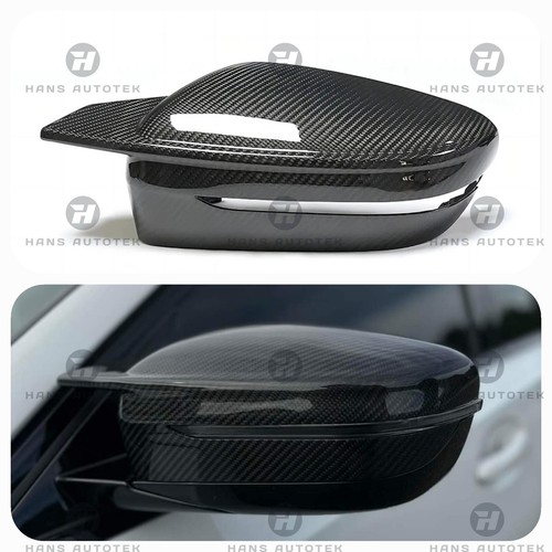 M4 Style Dry Carbon Fiber Mirrors CAP FOR BMW 3 SERIES G20 G21 4 SERI ...