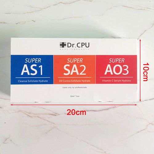3Pcs 30ml Aqua Peeling Solution AS1 SA2 AO3 for Hydra Dermabrasion Bea ...