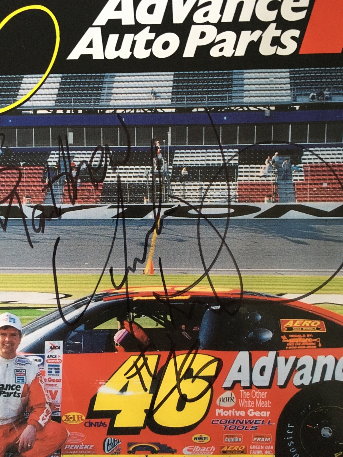 NASCAR #46 Frank Kimmel SIGNED Advance Auto Parts Pictures Autograph ...
