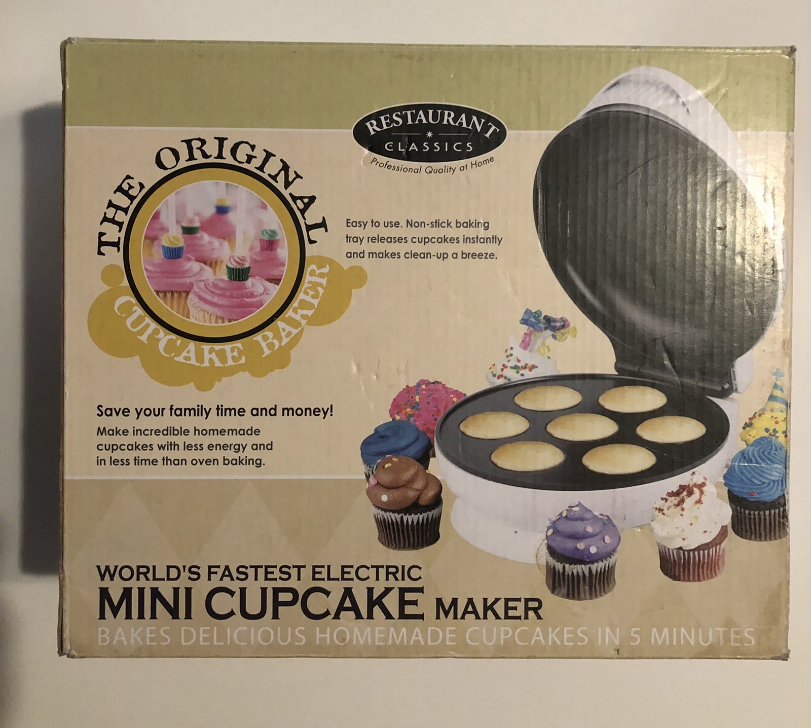 The Original Cupcake Baker -World's Fastest Electric Mini Cupcake Maker ...