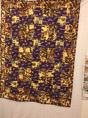 LSU QUILT BABY CRIB 41” by 53” REVERSIBLE Lowered Price | eBay