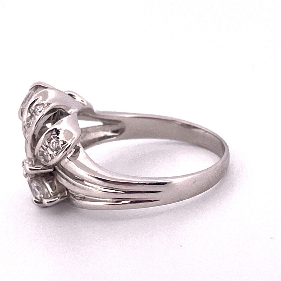 Estate Platinum PT900 Diamond 0.43CTW Ring Size 6.00 | eBay