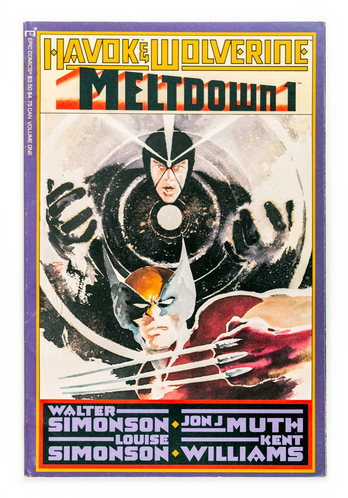 Havok & Wolverine: Meltdown #1 (1988 Marvel) Walt and Louise Simonson ...