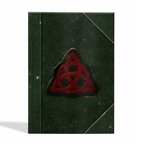 Book Of Shadows Green Cover Bound Spells Records Spellbook Retro Gi_f6 ...
