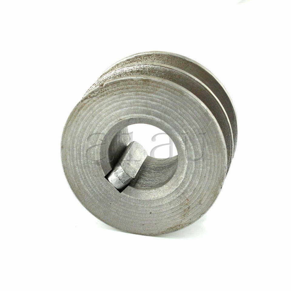 A Type Belt Pulley Double V Groove Bore 19-24mm OD 60mm for Power Motor ...