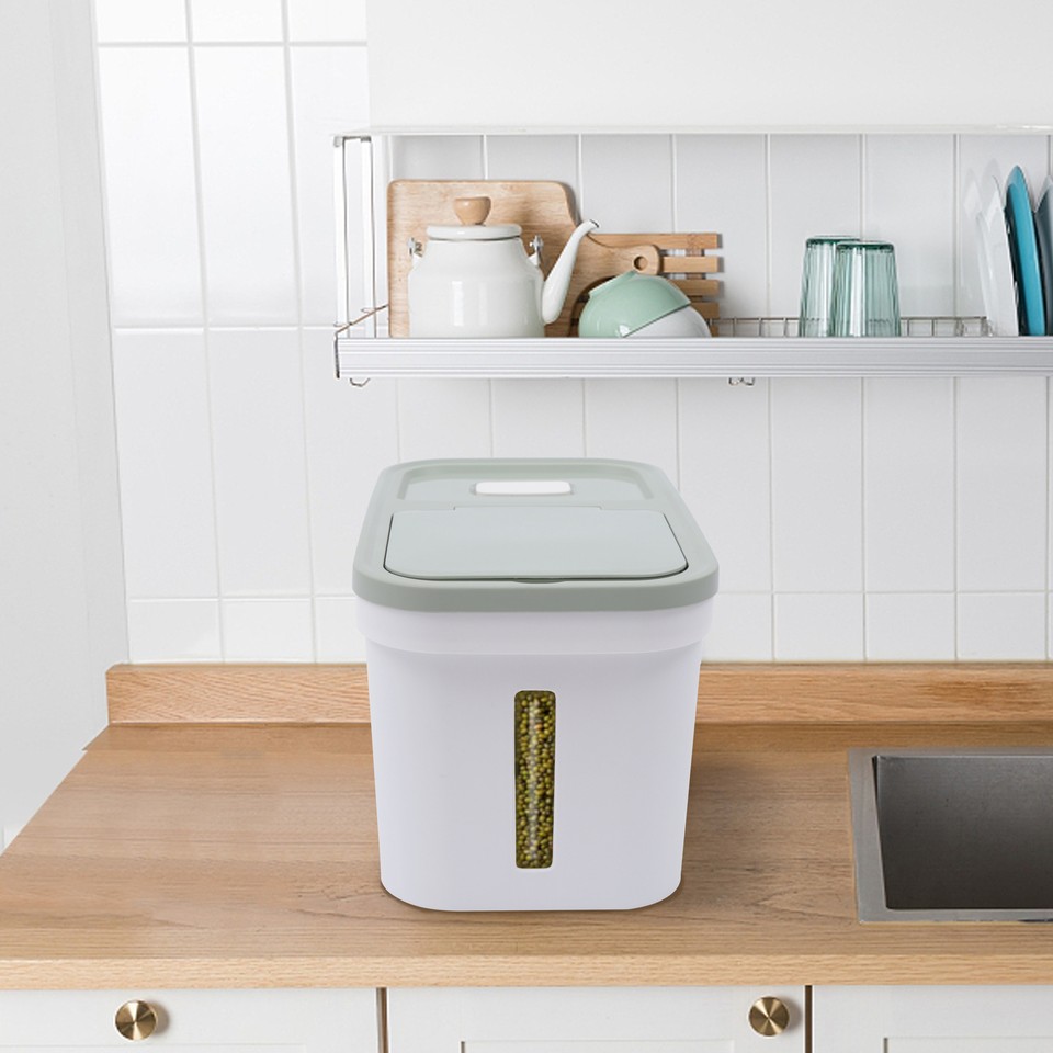 10kg Large Rice Storage Container Food Flour Airtight Box Rice ...