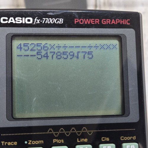 Vintage CASIO Scientific Calculator FX-7700GB Power Graphic Tested ...
