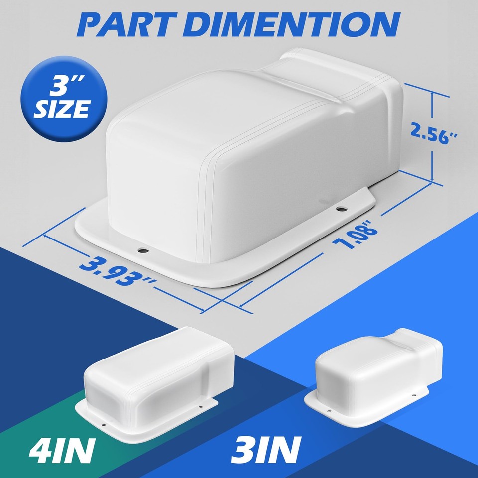 3" Width Wall Cover, Mini Split Line Set Cover Accessories for Mini ...