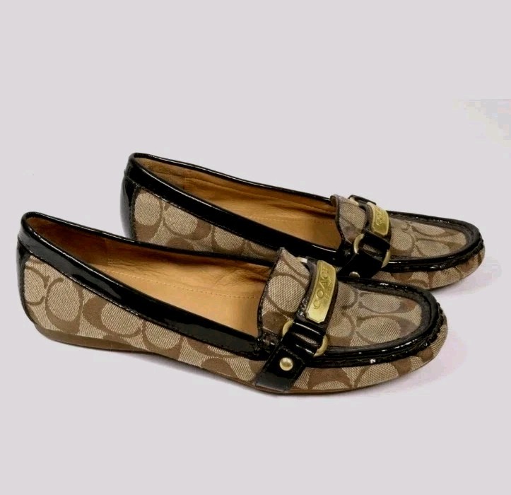 Coach Women Felisha Signature Brown Canvas Loafers Lo… - Gem