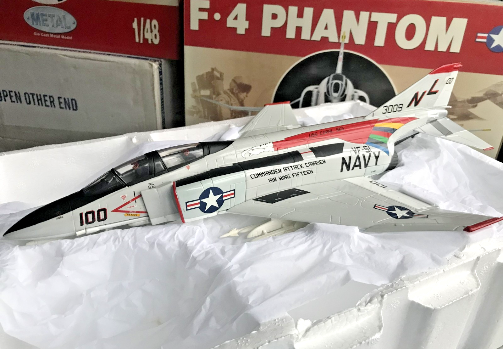 FRANKLIN MINT ARMOUR F-4B PHANTOM,US NAVY, VF-51'Screaming Eagles ...
