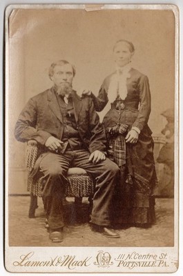 CABINET CARD Photograph Man & Lady by Lamont & Mack of Pottsville PA | eBay