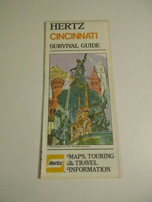 Vintage 1971 Hertz Car Rental Boston Massachusetts City Street Road Map ...