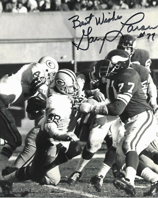 GARY LARSEN Autographed Signed 8" x 10" Photo Minnesota Vikings ...